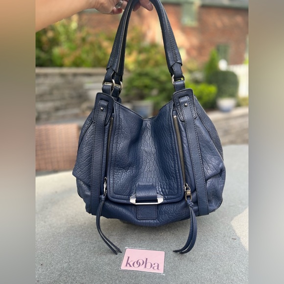 Kooba | Bags | Nwot Kooba Jonnie Pebbled Leather Motorcyclecore Slouchy ...